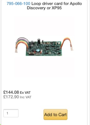 Loop driver card for Apollo Discovery or XP95 | eBay