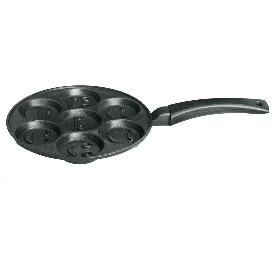 Pfannkuchen Pfanne Smiley Gesichtern Crepes 24cm ANTIHAFT Smilie emoji ...