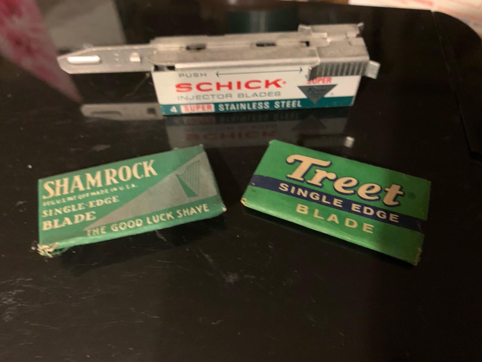 Lot Of Vintage Razor Blades Trees Shamrock Schick Injector Blades | eBay