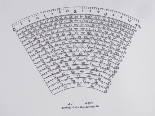 4 LB NATIONAL STORE SPECIALTY CANDY SCALE CHART OVERLAY | eBay UK