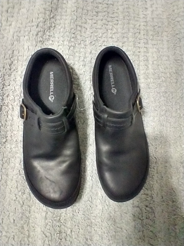 Merrill Ladies Clogs Black Size 9 Boho Beachy Comfy Casual | eBay