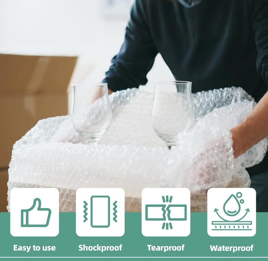 500mm x 100m Large Bubble Wrap Roll with Small Air Bubbles Protection ...