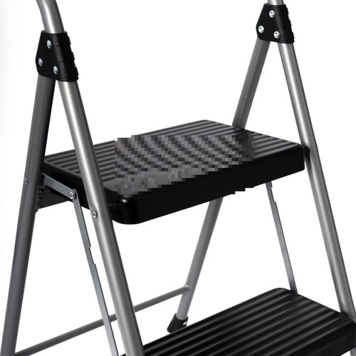 2-Step Steel Large Platform Foldable Step Stool Holds up to 225 Pounds ...