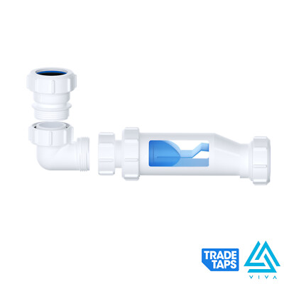 VIVA Universal 40mm Waterless Self Sealing Waste Valve Trap Bath ...