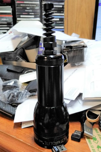 1/2-28 MagLite D Cell Thread Adapter Tail Smooth End Cap Black for sale ...