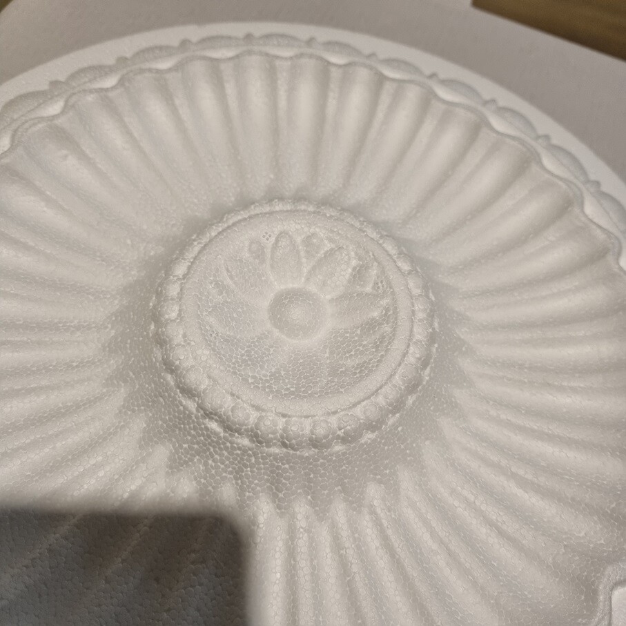 Polystyrene DIY Ceiling Rose Centre Medallion Rosette Ornate Floral Dia ...