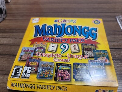 Video Game PC Mahjongg 9 Variety Pack Complete And unique Games | eBay