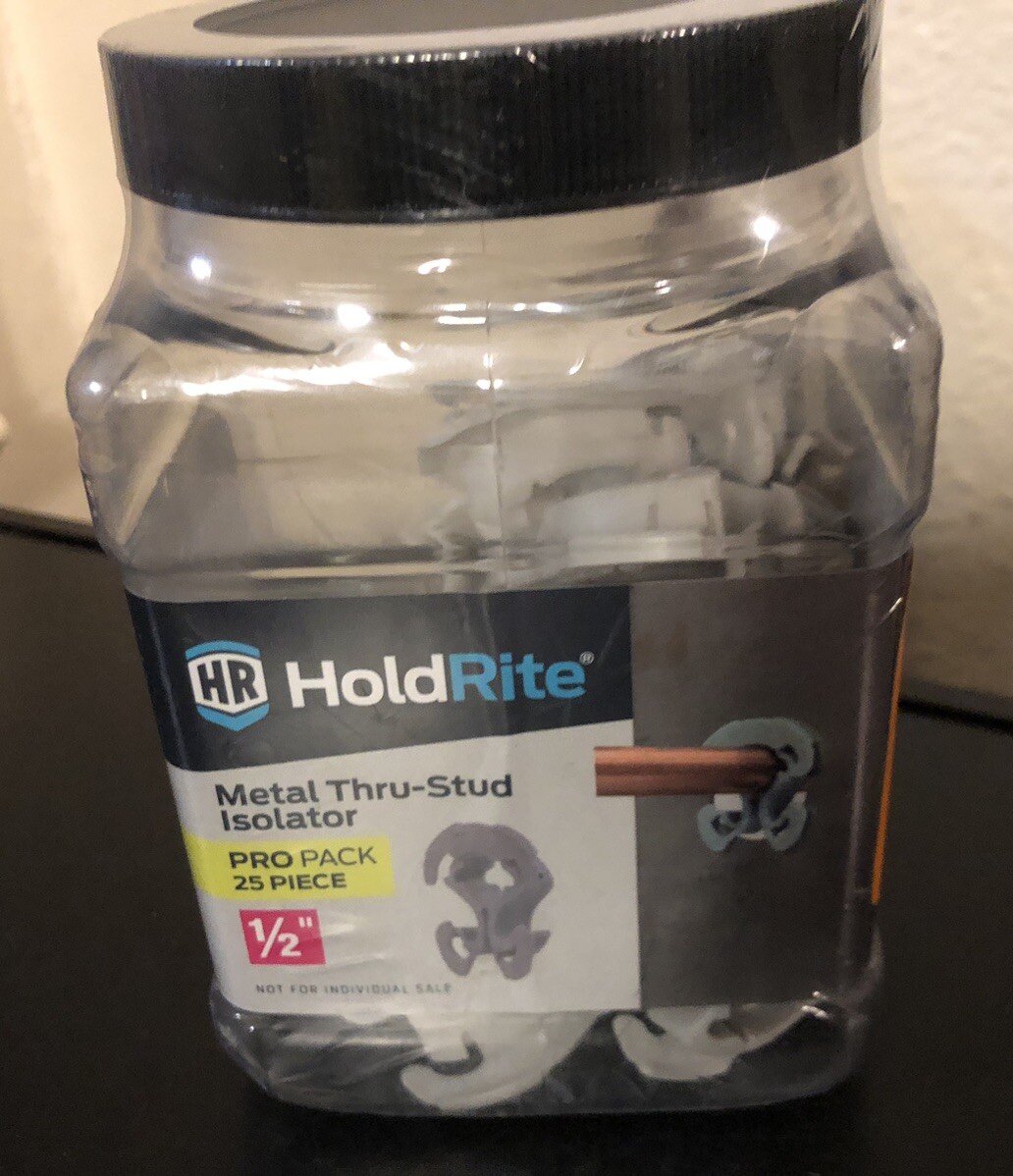 HoldRite 1/2 Inch Metal Thru-Stud Isolator, 25 Pack, 424J25 New | eBay