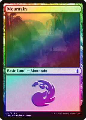 Mountain (273) FOIL Ixalan NM Basic Land MAGIC THE GATHERING MTG CARD ...