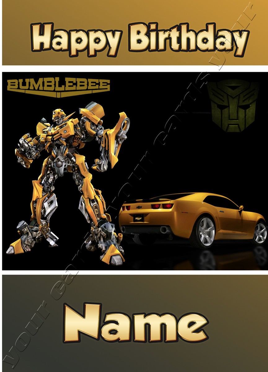 Transformers Happy Birthday Card