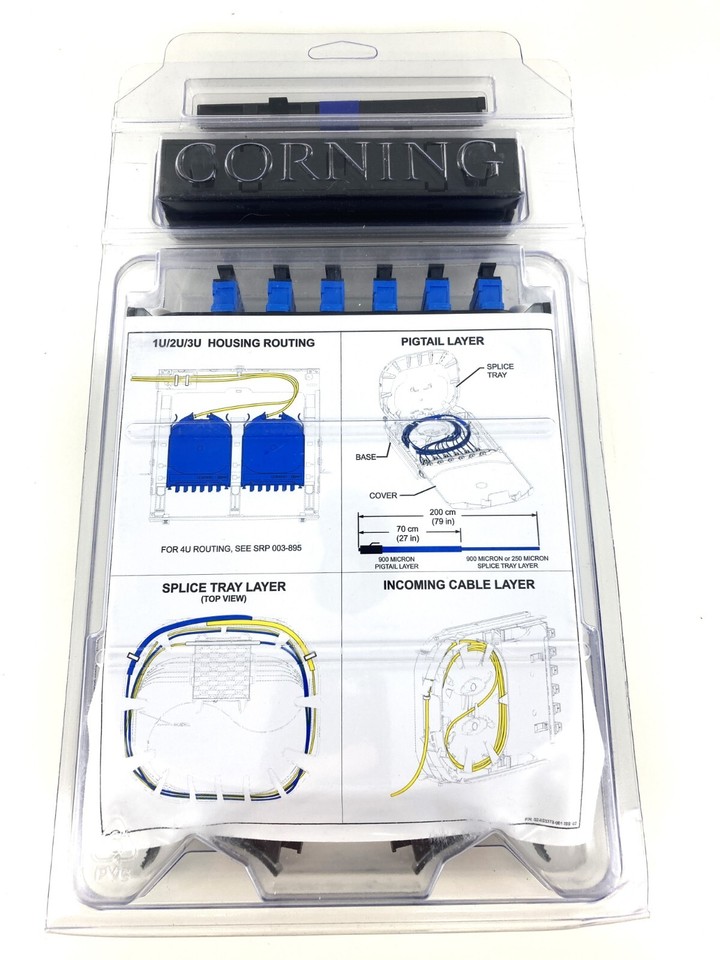NOB - Corning CCH-CS12-59-P00RE, CCH Pigtail Splice Cassette SC UPC ...