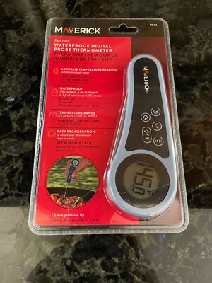Maverick Waterproof Digital Probe Meat Thermometer PT-55 -NIB | eBay