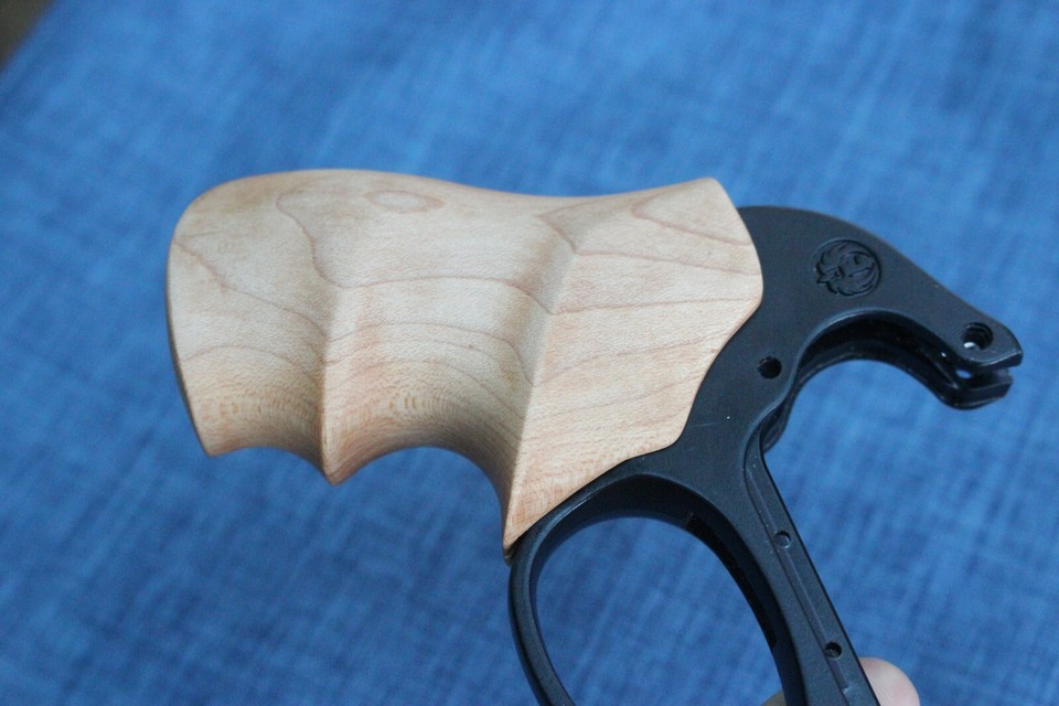 CUSTOM RUGER LCR GRIPS, LCR X MAPLE WOOD PALM SWELL VITOONMAKERS ** OIL ...