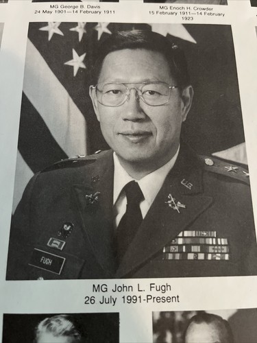 pencil drawing MG John Fugh Judge 9”x12” Advocate General Us Army With ...