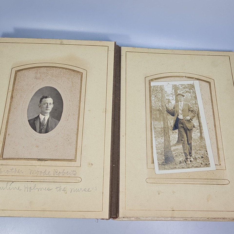 Antique Victorian Photo Album Celluloid Cover Cabinet Card CDV 27 ...