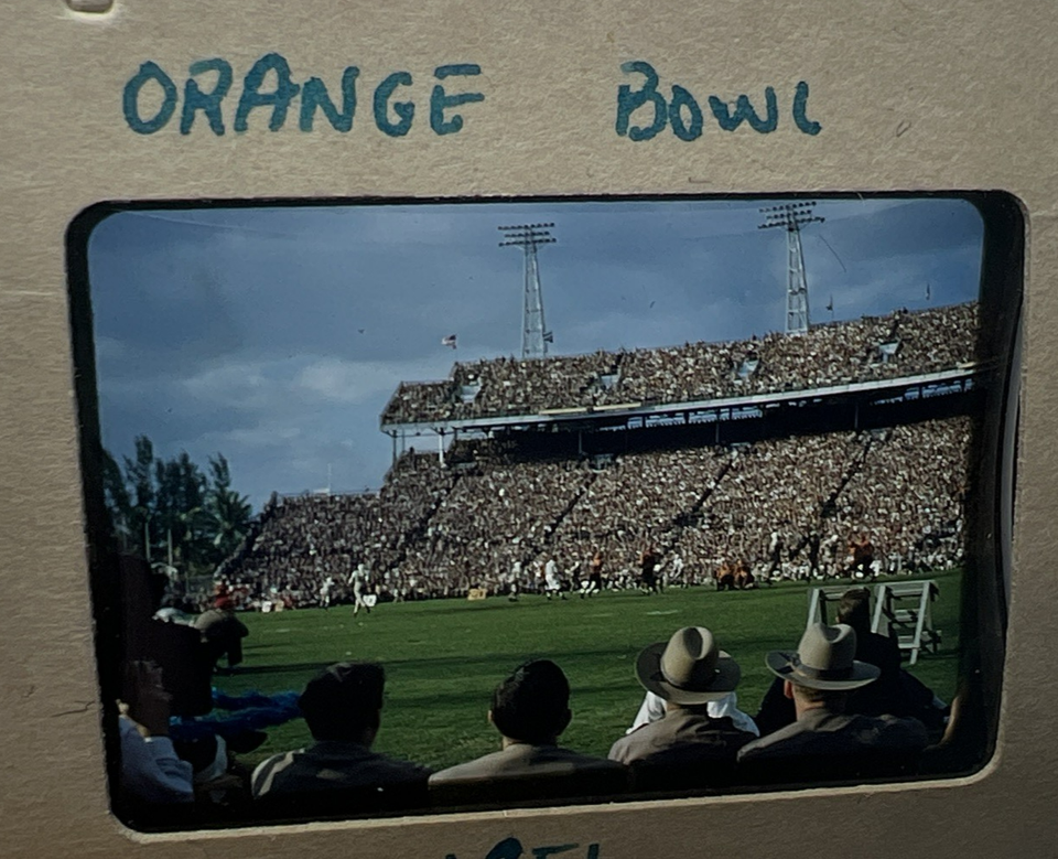 1951 ORANGE BOWL Clemson Tigers vs Miami Hurricanes Kodachrome Slides ...