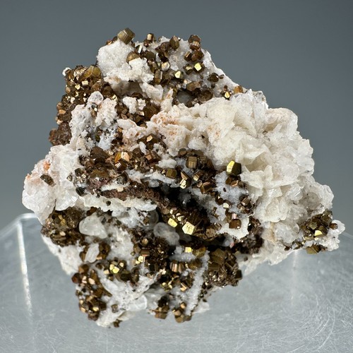 Fine Pyrite & Calcite Crystals: Homestake Mine, Lead, South Dakota ...