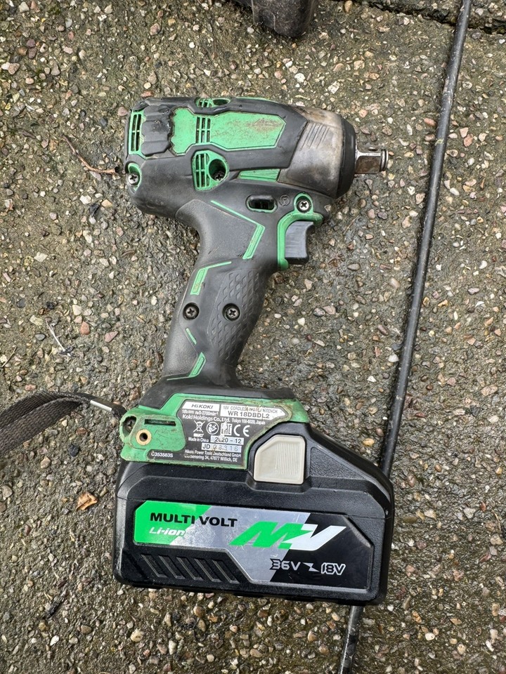HiKOKI WR18DBDL2 18V Brushless Cordless Impact Wrench | eBay UK