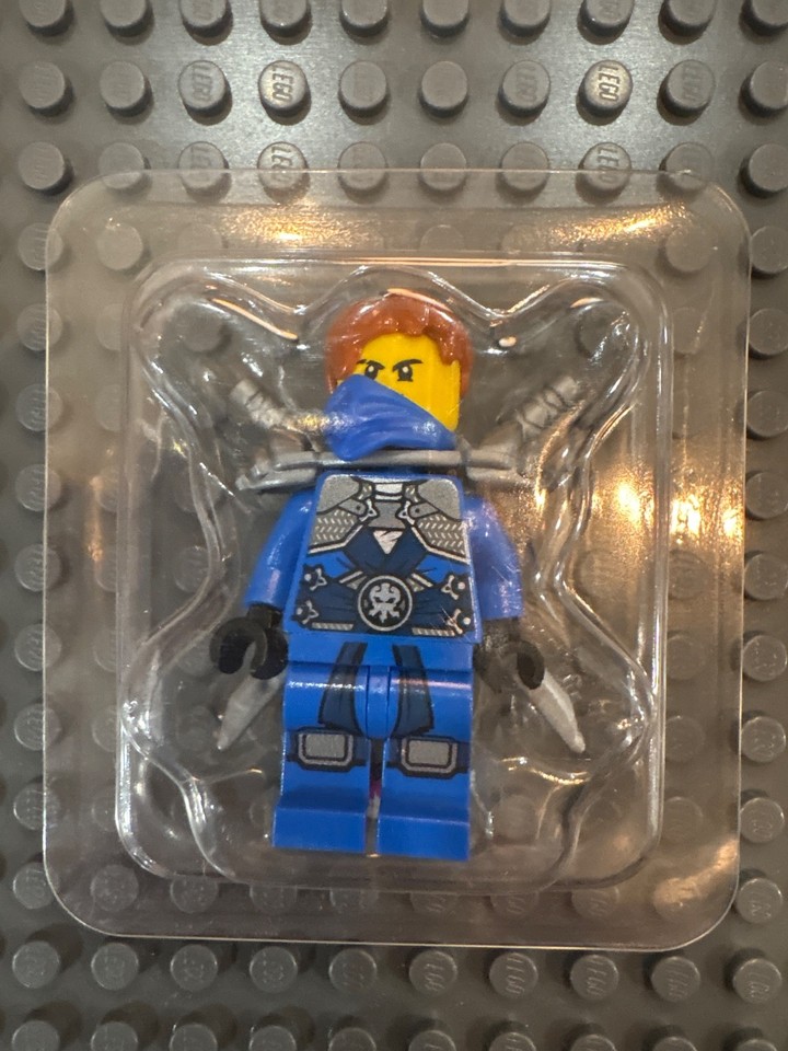 Lego Ninjago Minifigure Jay - Rebooted with Stone Armor w/ Swords ...