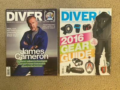 Magazine: Diver: James Cameron, Gear Guide, Scuba Diving: Vol 37/41 #4/ ...