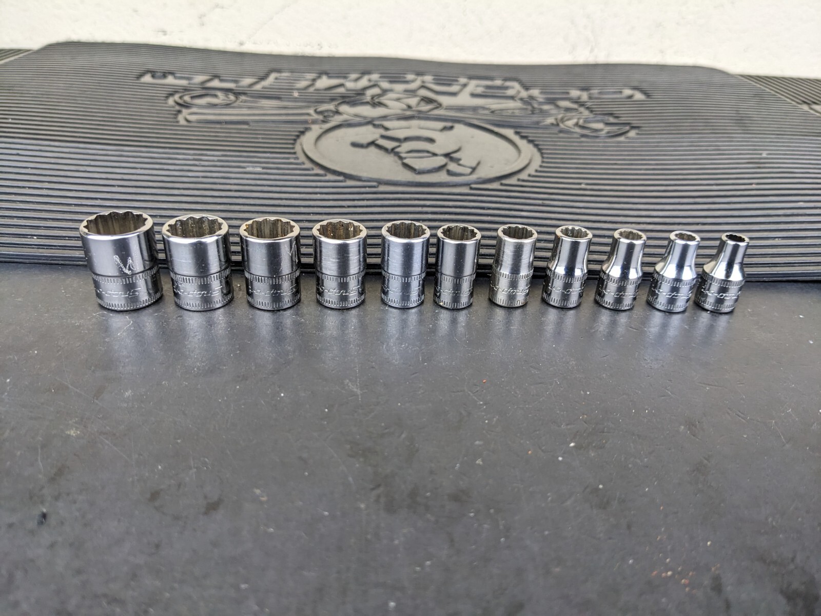 #be190 Snap-on 1/4" Drive 12-point Shallow Socket Set 111TMMDY | eBay