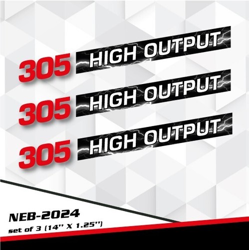 305 H.O. HIGH OUTPUT DECAL STICKER CAMARO Z28 CHEVY V8 MONTE CARLO SS ...