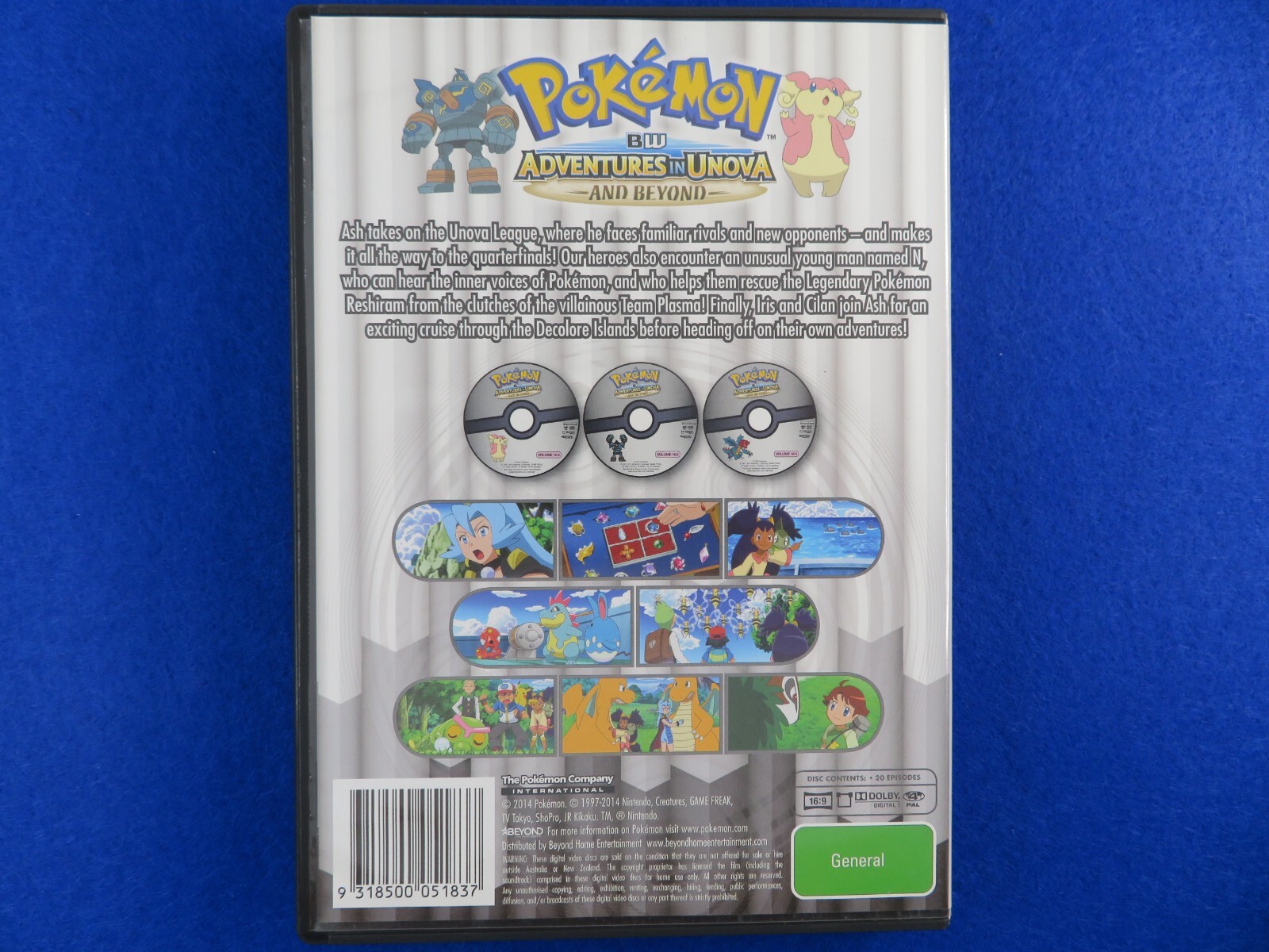 Pokemon Adventures In Unova And Beyond Collection 2 - DVD - Region 4 ...