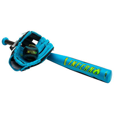 Baseball Inferno - Bat (25"), Glove & Ball Set - 10 Bat Drop Baseball ...