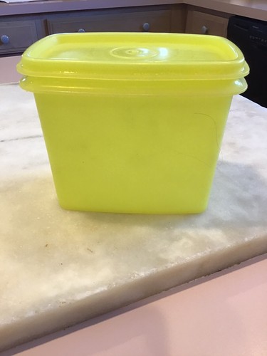 Vintage Tupperware Yellow Rectangular Container & Lid #1243-3 | eBay
