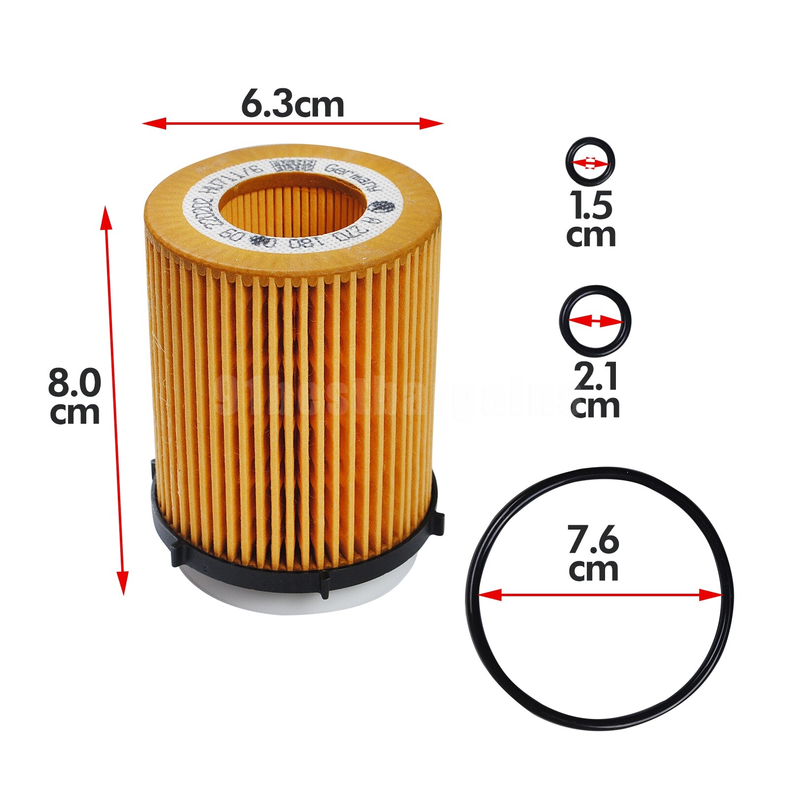 For Mercedes-Benz W176 W246 W205 C207 S212 X156 2.0L Oil Filter ...