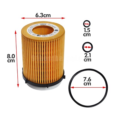 For Mercedes-Benz W176 W246 W205 C207 S212 X156 2.0L Oil Filter ...
