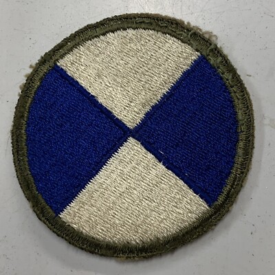 Vintage Patch US Army 4th Corps Blue and White Round Sew-On 2.5 ...