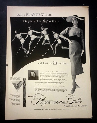 Life Magazine Ad PLAYTEX GIRDLES 1952 Ad A2 | eBay