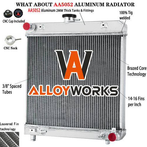 2Rows Radiator For 76-1985 82 83 MERCEDES W123 200D 220D 240D 230 280 ...