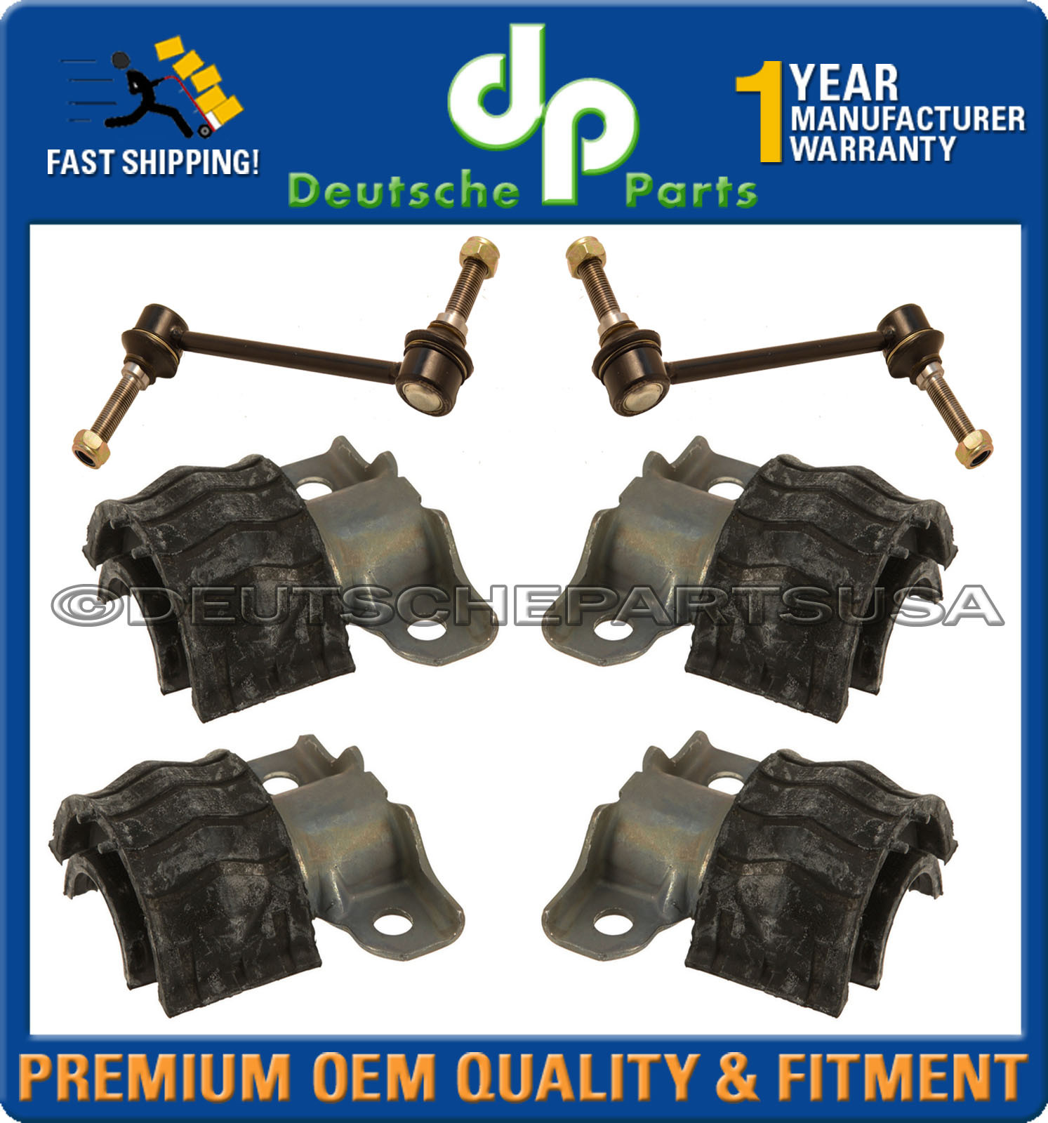 Front Suspension SWAY STABILIZER BAR LINK Bushings for Mercedes W164 GL ...