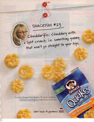 Quaker Quakes Rice Snacks 2007 Picture Print Ad Clipping Page | eBay