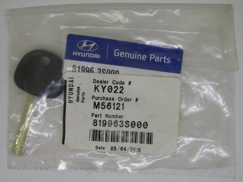 New Hyundai Genuine Parts OEM Blank Key Part No. 81996 3S000 | eBay