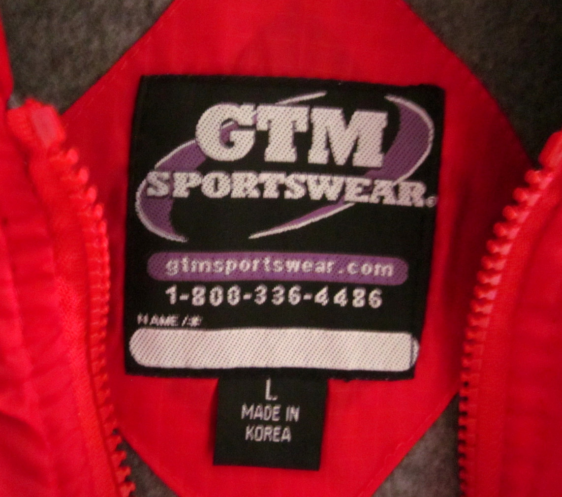 LORDSTOWN RED DEVILS mascot lrg jacket vtg OHIO Warren High School ...