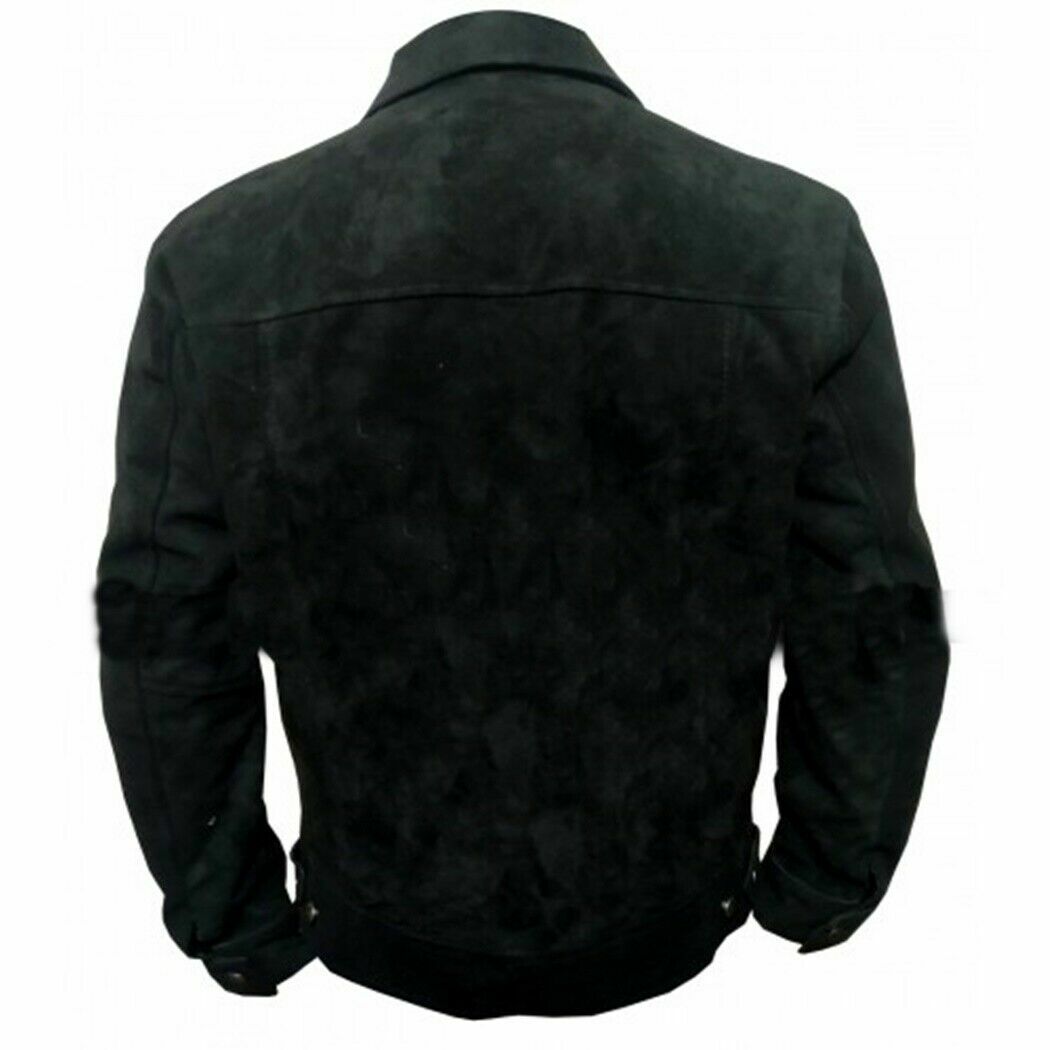 Yellowstone Cole Hauser Rip Wheeler Black Suede Leather Jacket | eBay
