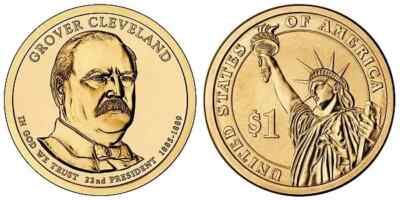 2012 D (First Term) Grover Cleveland Presidential Dollar From Mint Roll ...