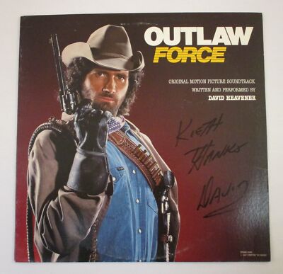 DAVID HEAVENER SIGNED! OUTLAW FORCE SOUNDTRACK OST VINYL LP Autograph ...