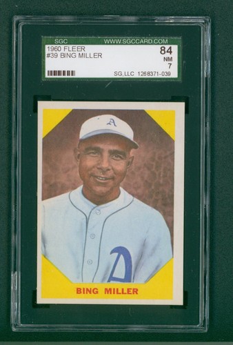 1960 Fleer Baseball Card - #39 Bing Miller SGC 7 NM | eBay