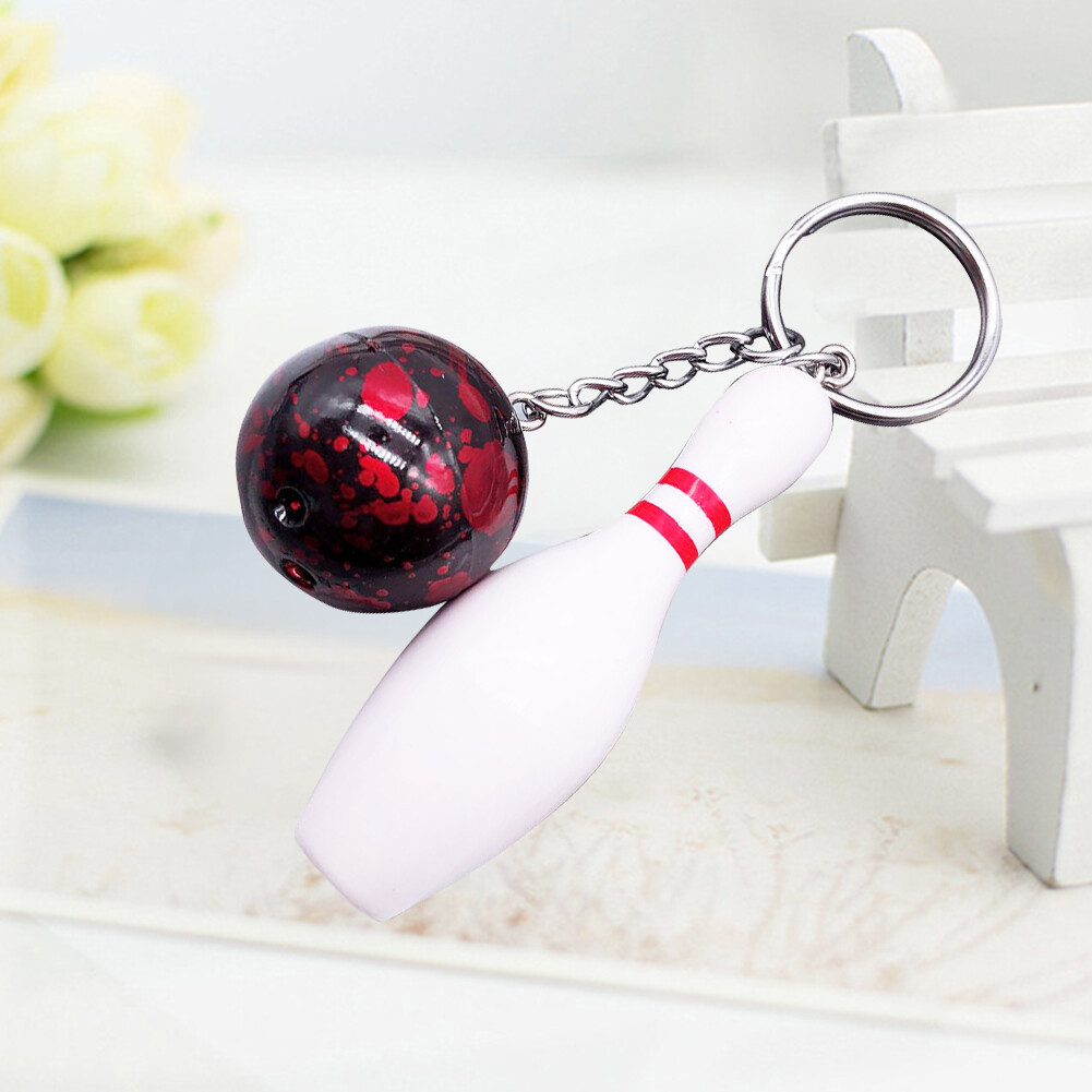 8pcs For Sports Kids Bowling Keychain Giveaway Exquisite Party Gifts ...