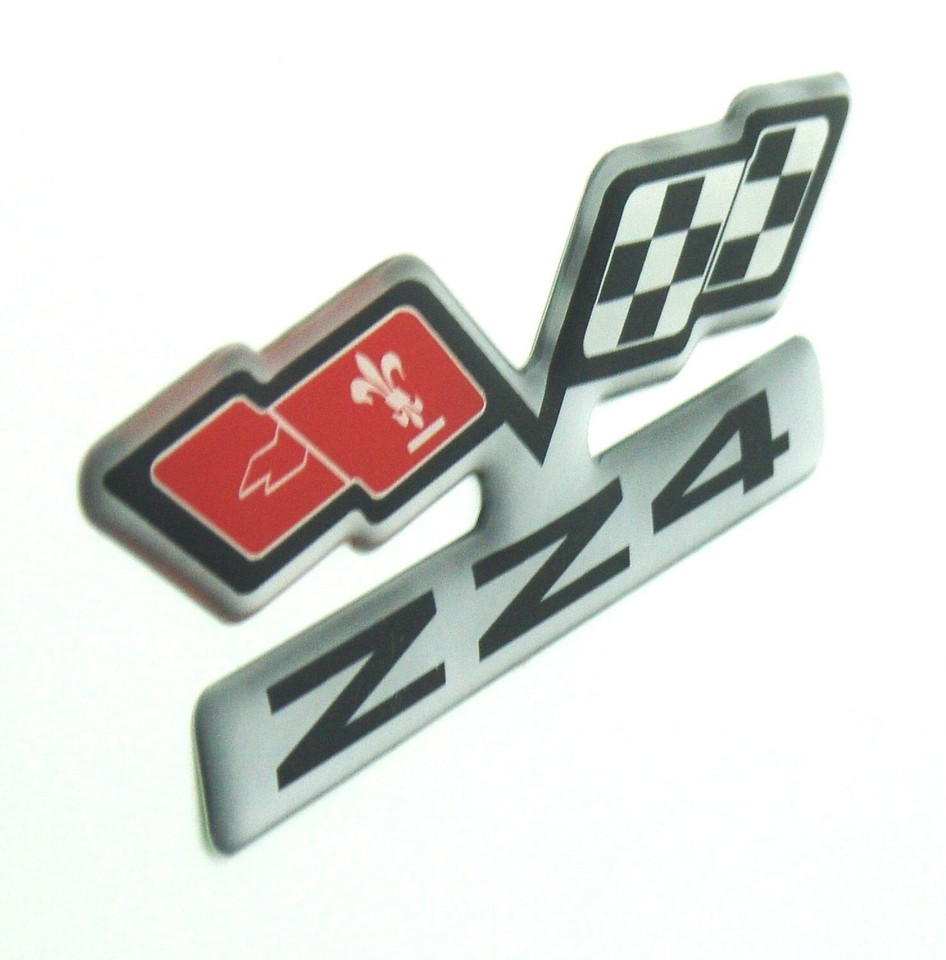 ZZ4 (FLAGS) EMBLEM Super Sized SILVER BACKGROUND | eBay