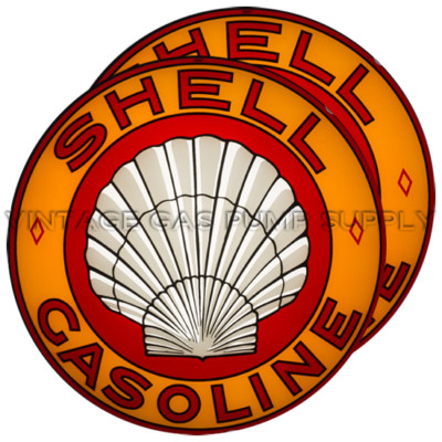 Pair of Roxana Shell 15" Gas Pump Lenses (GL309) | eBay