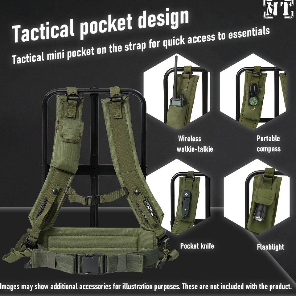 Military ALICE Backpack Frame with Straps Tactical Army Rucksack ...