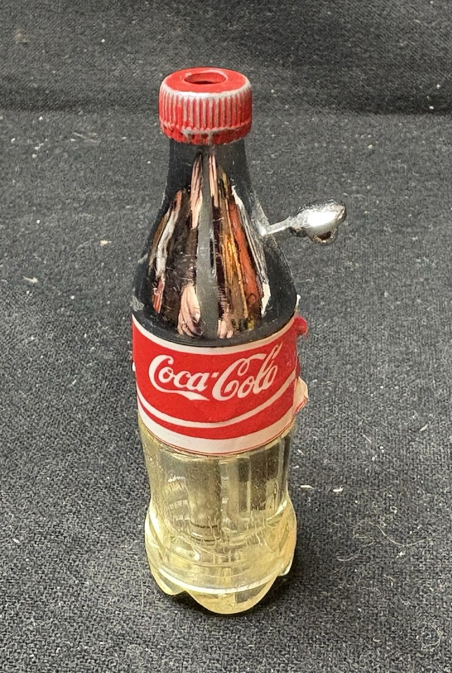 Rare 3" Chrome Top / Glass Bottom Coca Cola Bottle Lighter | eBay UK