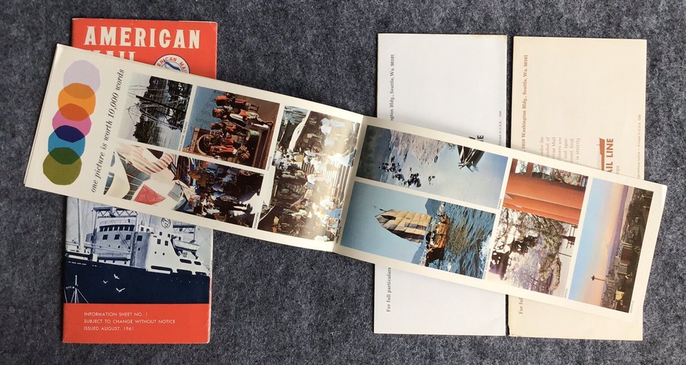 1960s American Mail Line Pacific Northwest Orient Southeast Asia ...