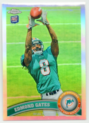 2011 Topps Chrome Edmund Gates #22 Miami Dolphins | eBay