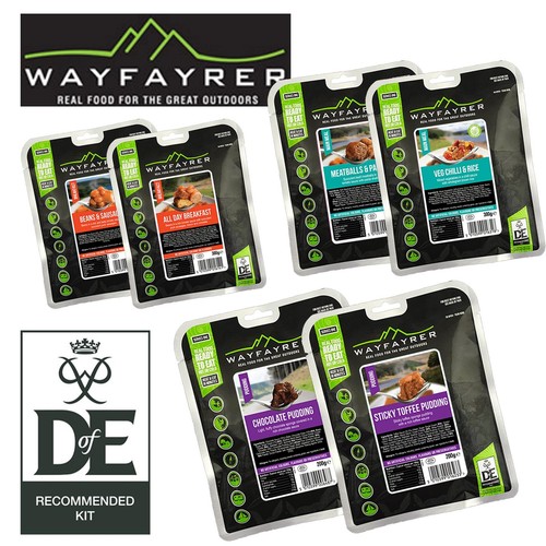 Wayfayrer Ready To Eat Hot or Cold Camping Hiking Food Meals Pouches ...